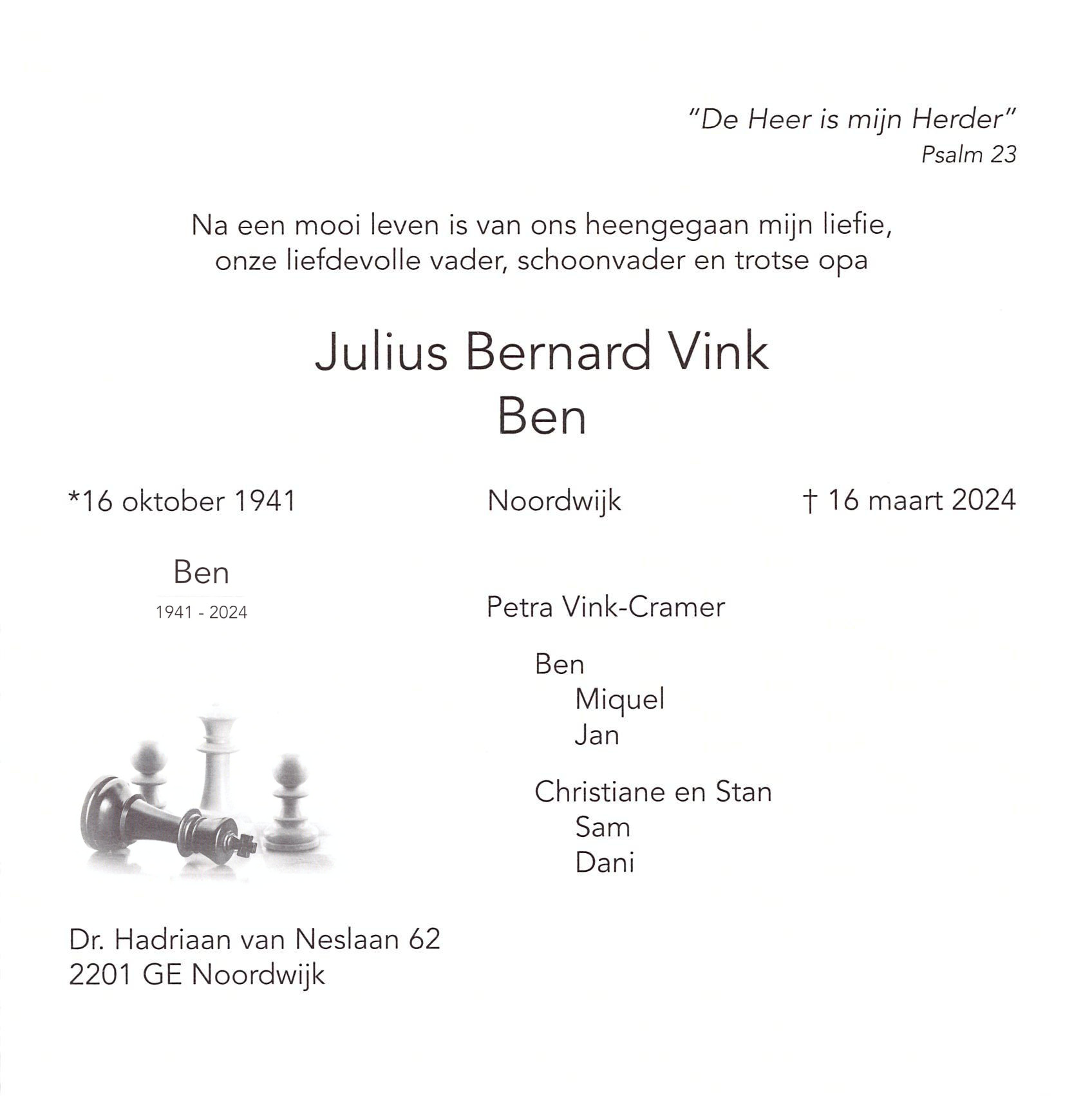 Schaakvereniging Daniël Noteboom | Schaken in Noordwijk